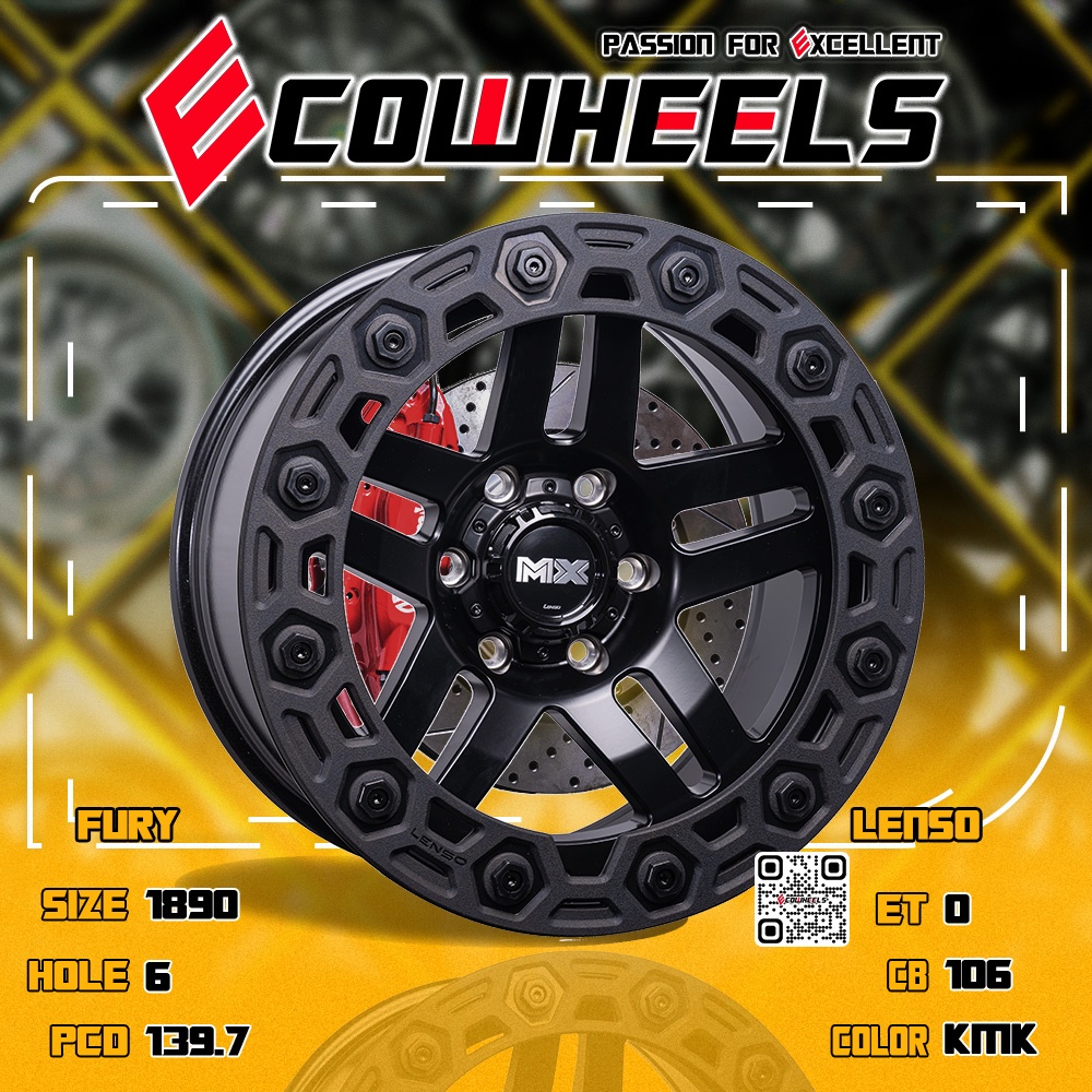 Original LENSO Wheels | MX FURY 18 Inch 6H139.7 | Shopee Malaysia