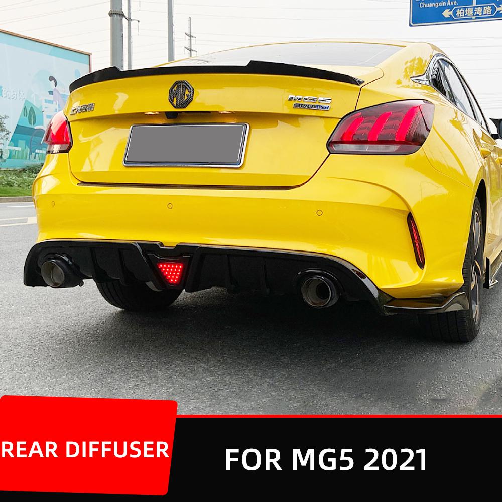 Car Rear Bumper Diffuser Lip Chin Spoiler Body Kit For MG5 2021 PP ...