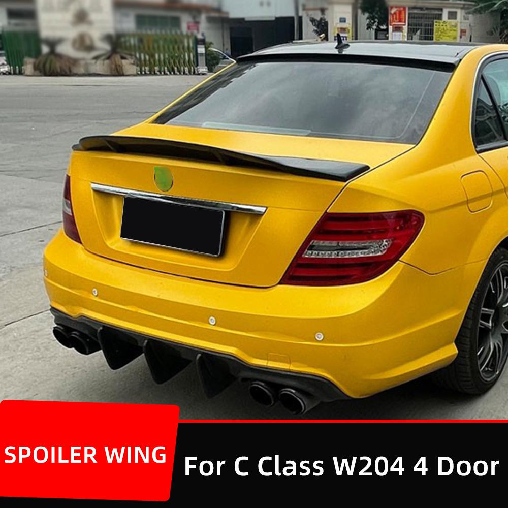 Rear Trunk Lid Car Wing Ducktail Lip Spoiler For Mercedes Benz C Class ...