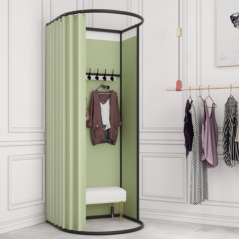 Clothing Store Mobile Fitting Room With Track Photo Studio Portable ...