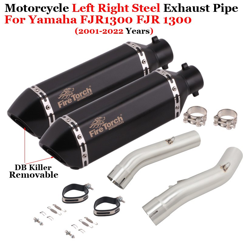 For Yamaha FJR1300 FJR 1300 2001 - 2023 Slip-On Motorcycle Exhaust Link ...