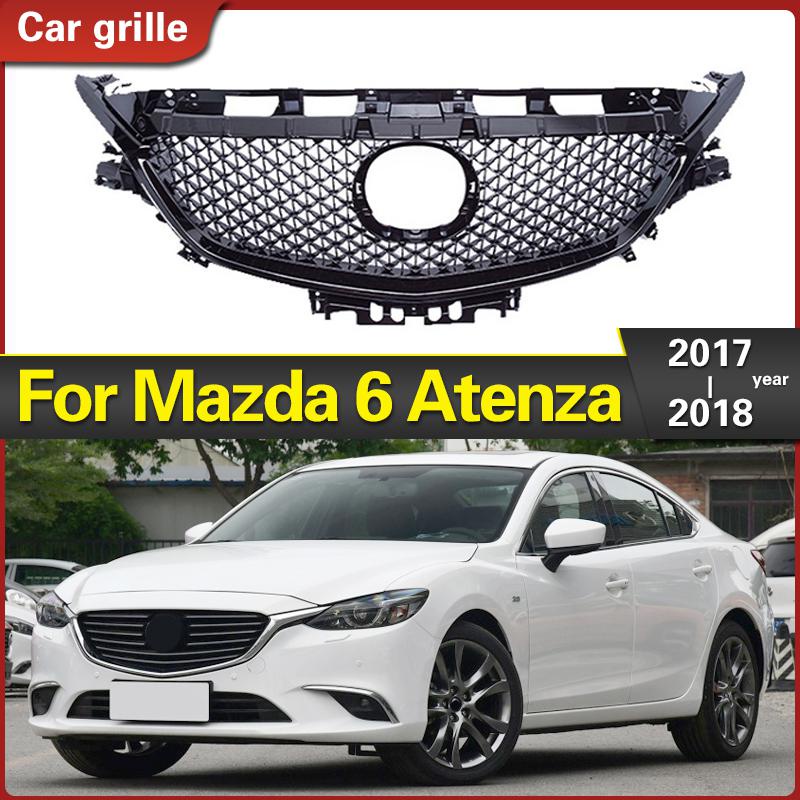 Racing Grill Front Grille for Mazda 6 Atenza 2017 2018 Mazda6 Black ...
