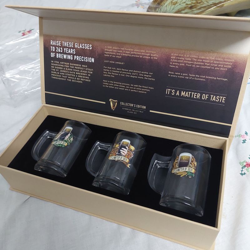 Guinness collectible glass set | Shopee Malaysia