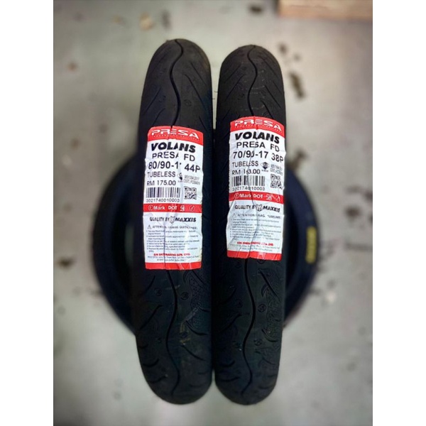 TAYAR MAXXIS VOLANS NEW ORI MA-FD TUBELESS TIRE TYPE TAYAR 17" INCH ...