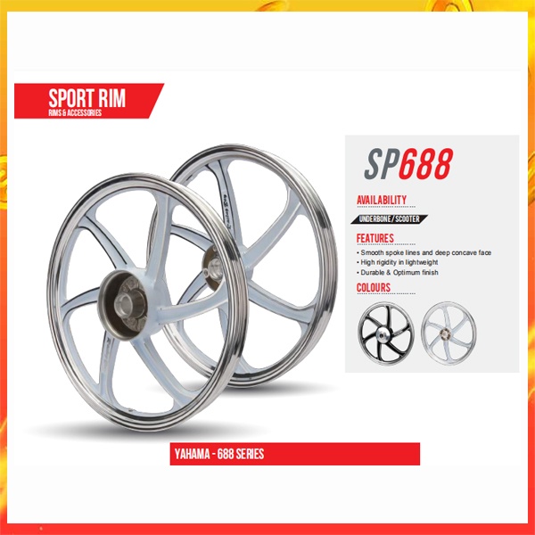 RACING BOY SPORT RIM SP688 100% ORIGINAL HONDA W100 EX5 DREAM W125 ...