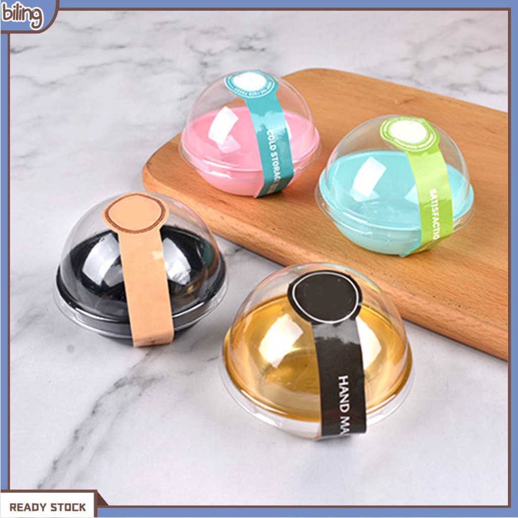 [biling] 50Pcs Egg-Yolk Puff Container Disposable Saving Space Plastic ...