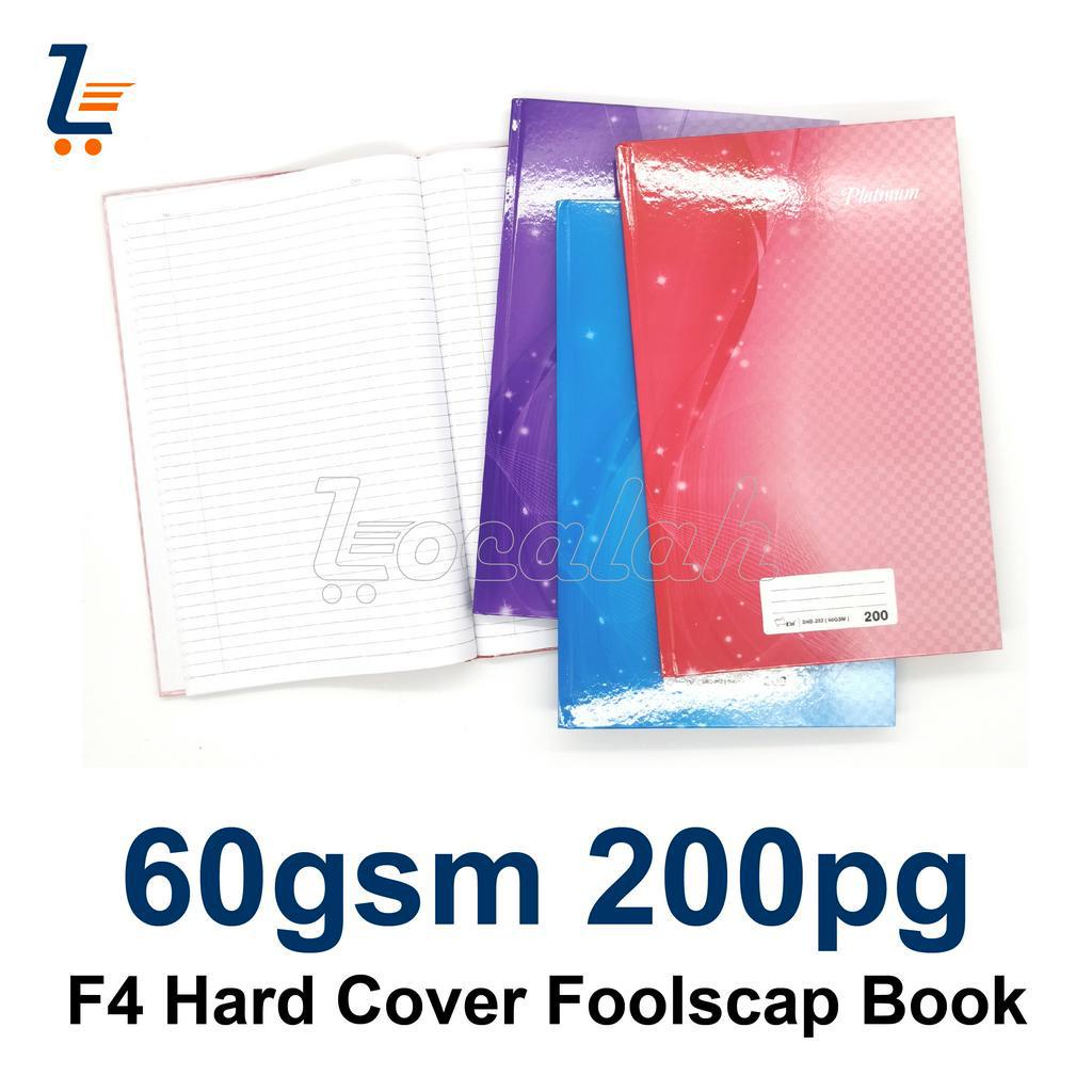 F4 200P Platinum Hard Cover Foolscap Book 60gsm (Uni SNB-202) | Shopee ...