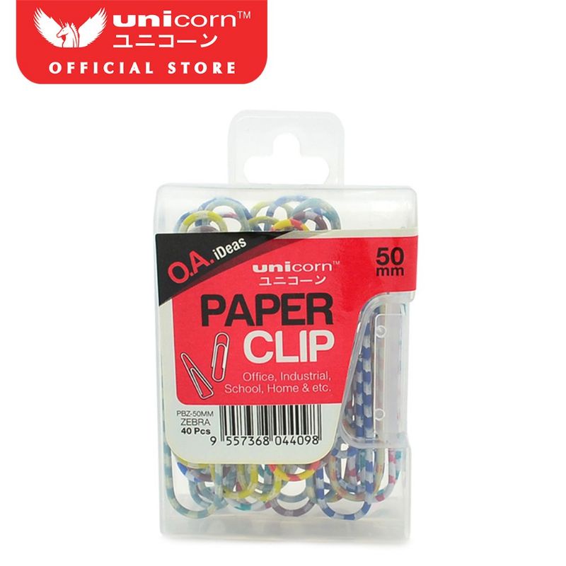 Unicorn Zebra Paper Clip Assorted PB-50MM | Shopee Malaysia