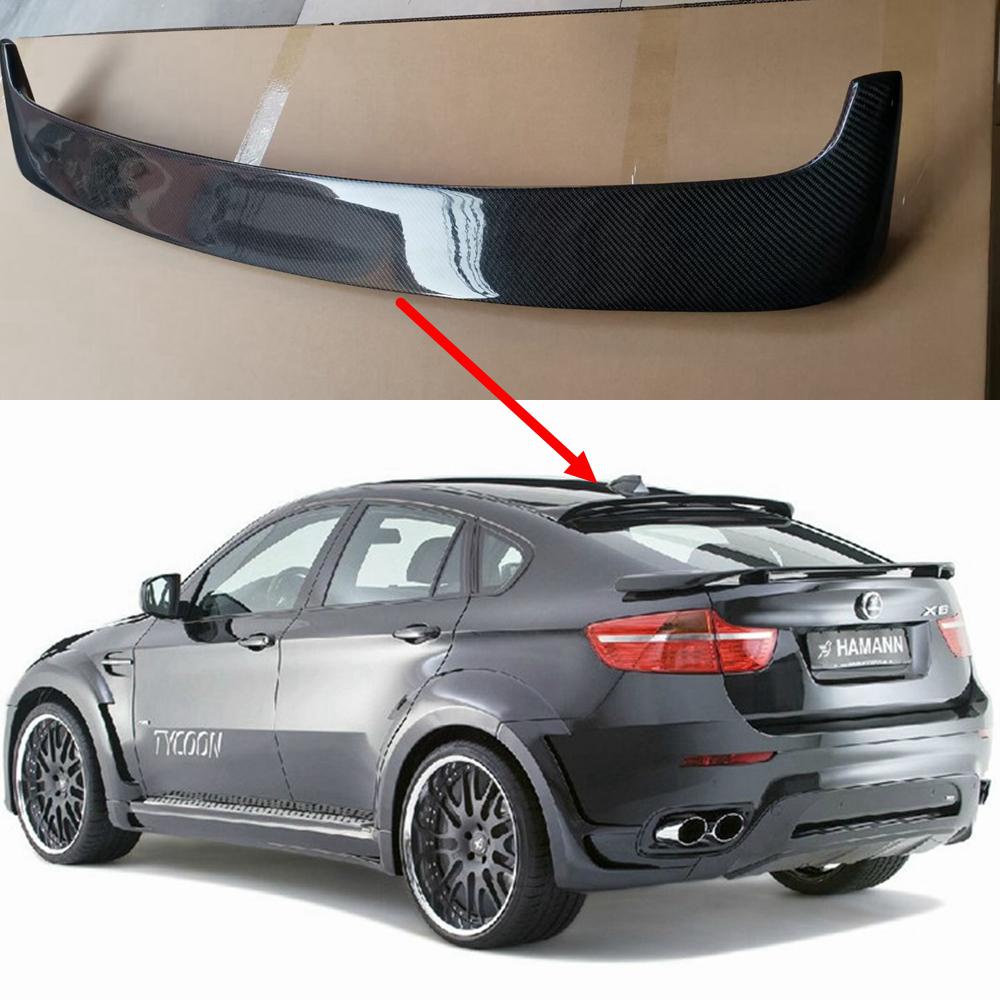 X6 E71 Carbon Fiber Rear Roof Lip Spoiler wing for BMW E71 X6 2008-2014 ...