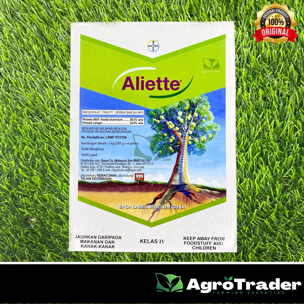 Aliette 1kg (250g x 4 packs per box) -Fosetyl-aluminium 80% (durian ...