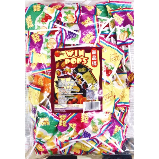 50pcs Lollipop Candy Win pops Gula (HALAL) | Shopee Malaysia