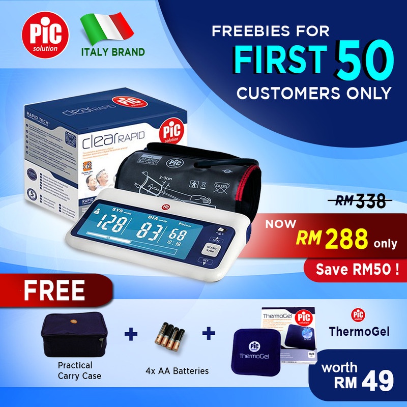 PIC Solution Clear Rapid Blood Pressure Digital Monitor + Hot/Cold ...
