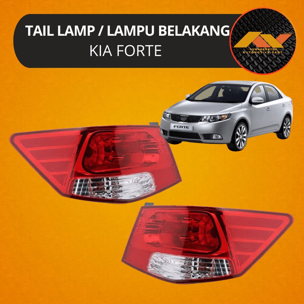 KIA FORTE TAIL LAMP REAR LIGHT BODY LAMPU BELAKANG 100% NEW HIGH ...