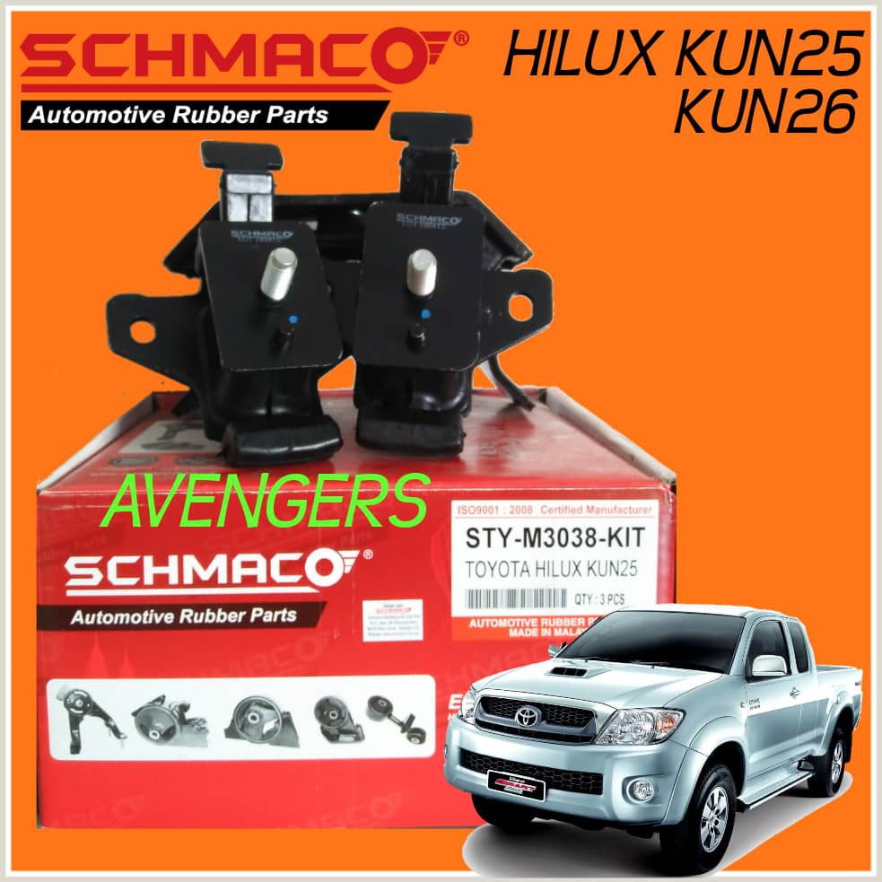 TOYOTA HILUX VIGO KUN25 KUN26 MANUAL SCHMACO ENGINE MOUNTING KIT ...