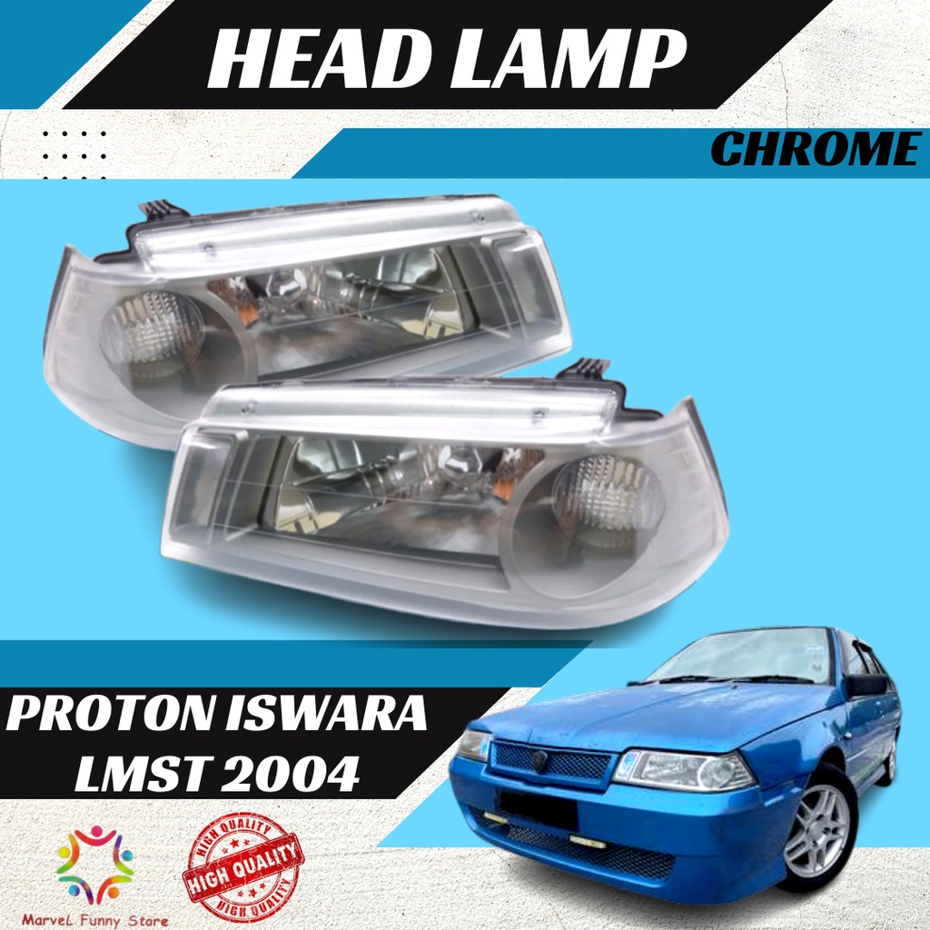 Proton Iswara Lmst Head Lamp Lampu Depan Besar New Baru High Quality ...