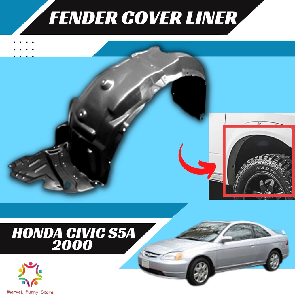 Honda Civic S5A S5G 2001 Daun Pisang Fender Under Cover Lining Bawah ...