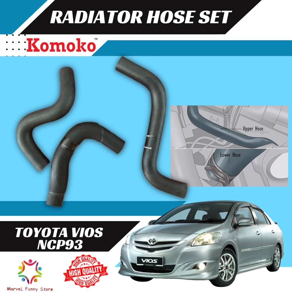Toyota Vios Ncp93 Radiator Hose Set | Shopee Malaysia