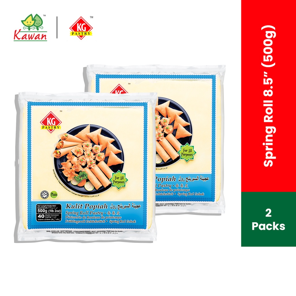 KG PASTRY Spring Roll Pastry 8.5" (40 pcs - 500g) | Shopee Malaysia