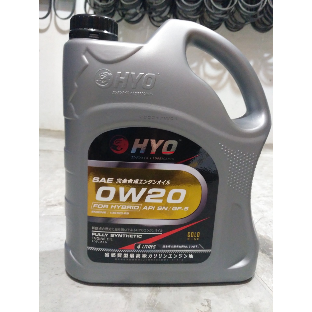 HYO 0W20 4L Fully Synthetic Engine Oil SN/GF5 | Shopee Malaysia