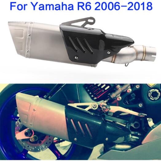 Racing Universal Motorcycle Ak Exhaust Modified Moto Muffler Pipe Slip ...
