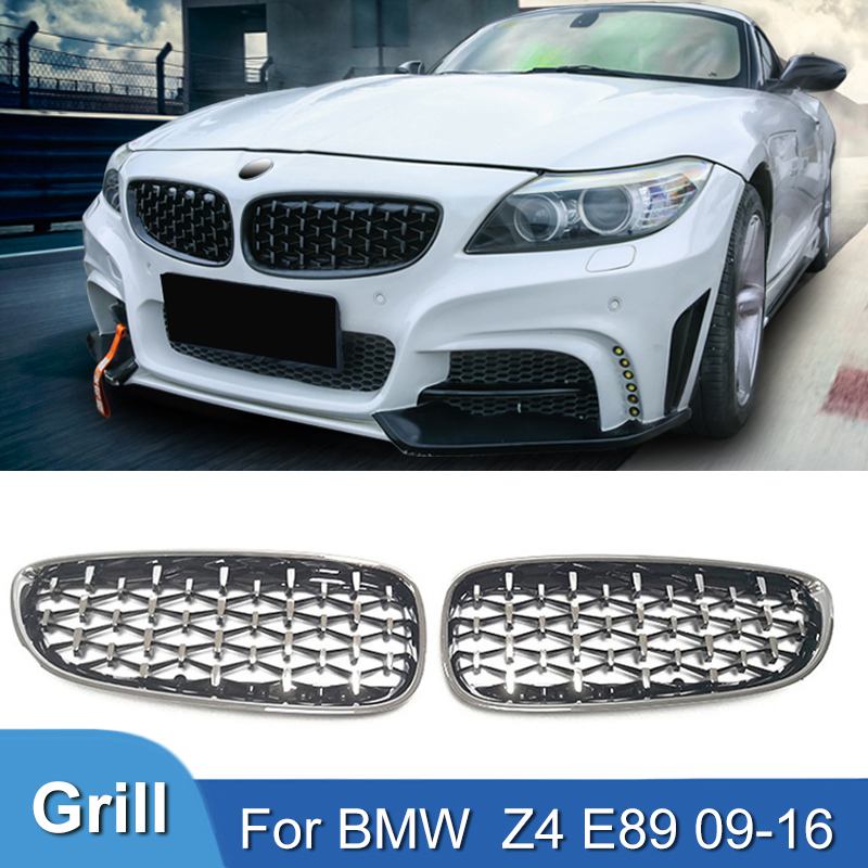 Pulleco For BMW Z4 E89 Diamond Grill Car Front Bumper Kidney Grille ...