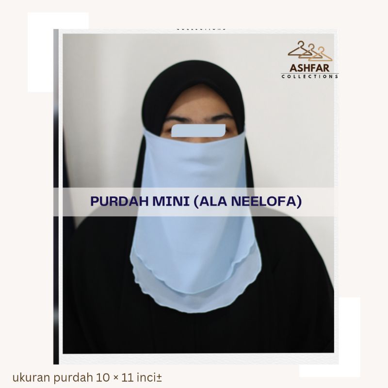 Purdah Mini Ala Neelofa Curve (2 layer) | Shopee Malaysia