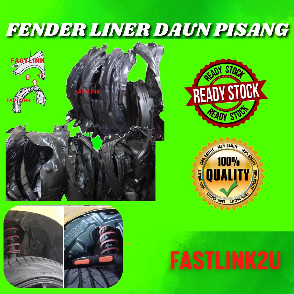 Fastlink Proton Iriz 2014 New Persona Vvt 2016-2018 Fender Cover Liner ...