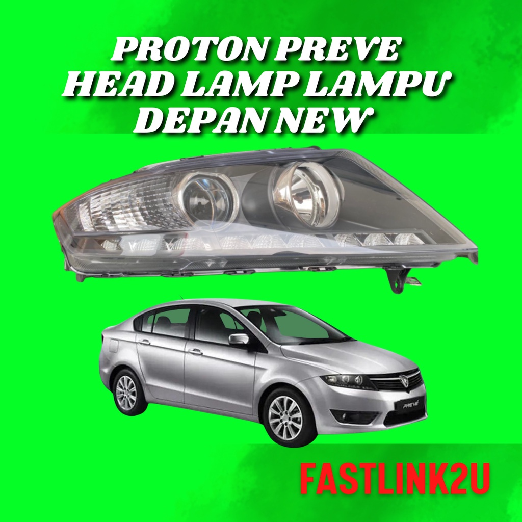 Fastlink Proton Preve Suprima 2012 5 Pin 6 Pin Head lamp With Led Lampu ...