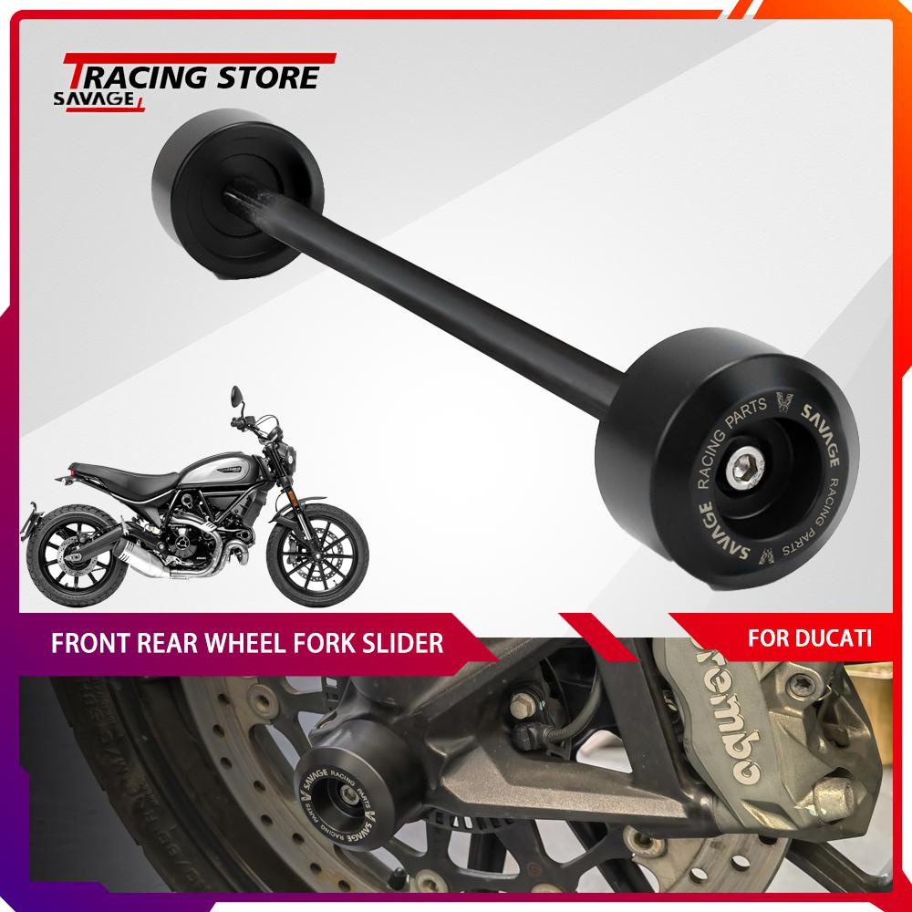 Front Rear Wheel Fork Slider Protector For DUCATI SCRAMBLER 800 Cafe ...