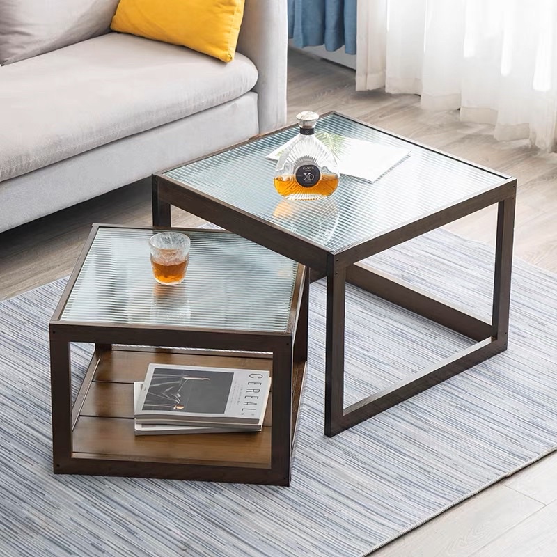 Muji Style Bamboo Coffee Table Side Table Meja Kopi LIving Room Tea ...