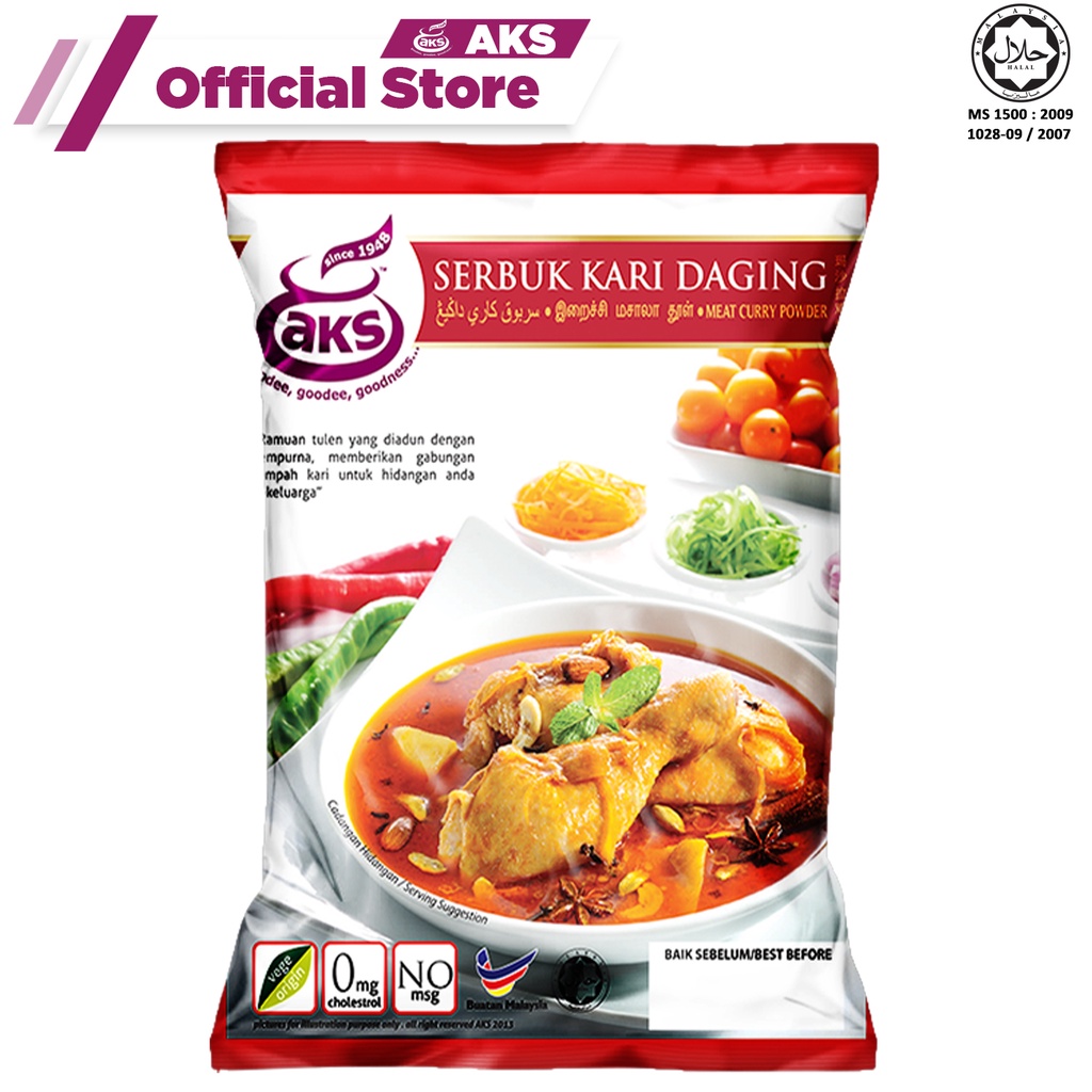 AKS Serbuk Kari Dagging / Meat Curry Powder [250GM] | Shopee Malaysia