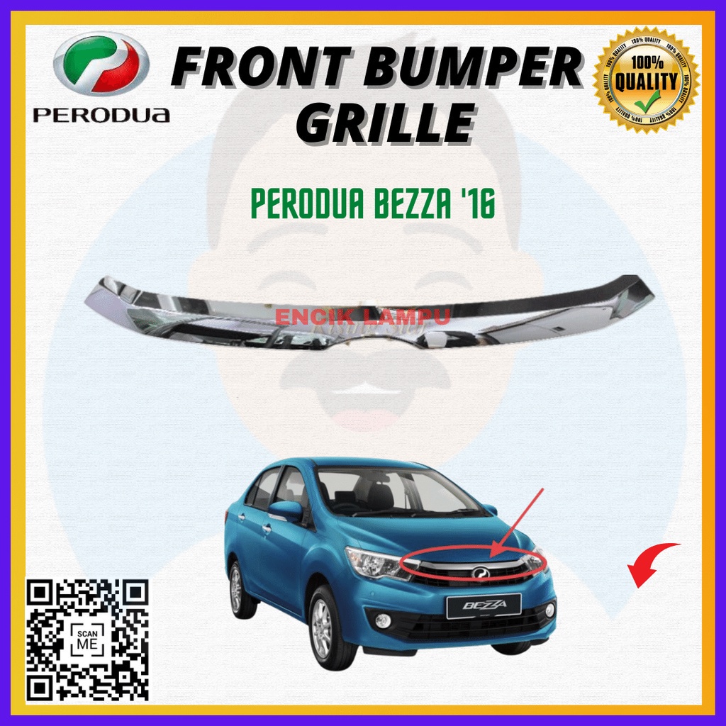 PERODUA BEZZA 2016 FRONT BUMPER GRILLE DEPAN SARONG GRILL 100% NEW HIGH ...