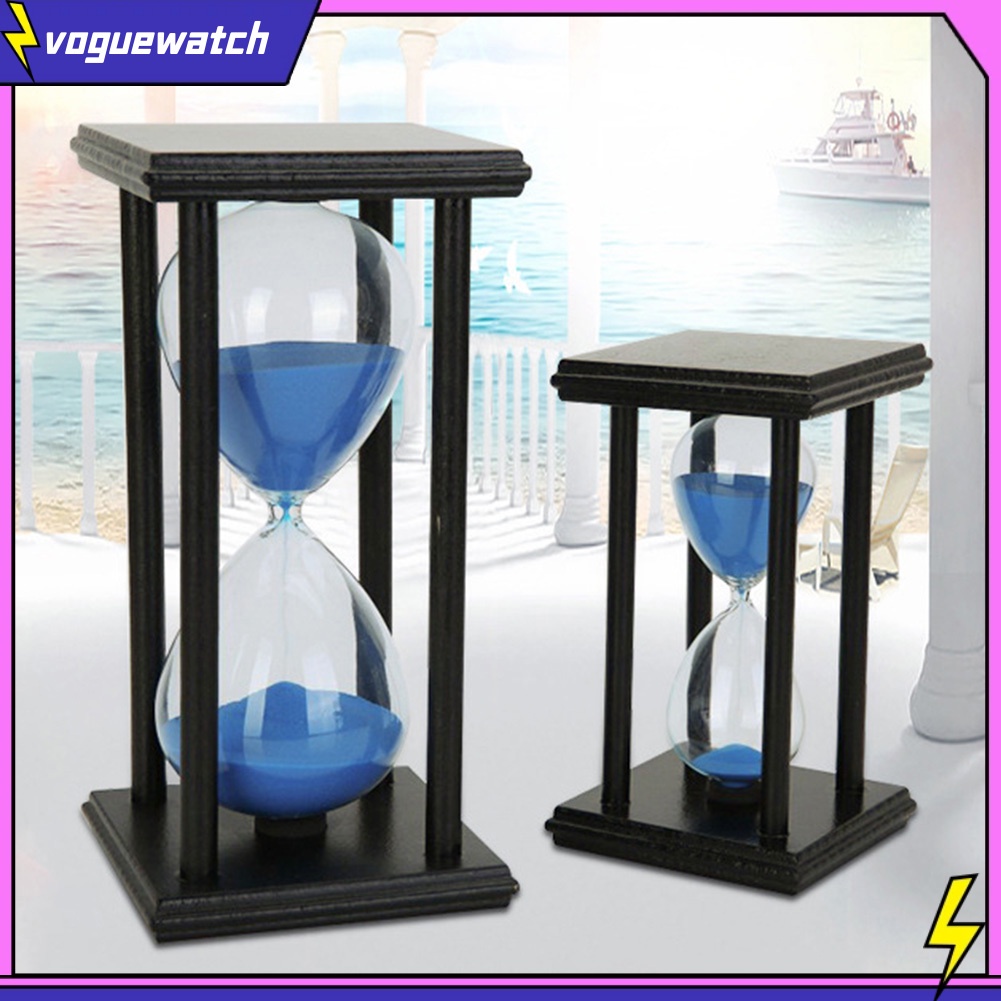45/60min Wooden Sand Clock Sandglass Hourglass Timer Kitchen School ...