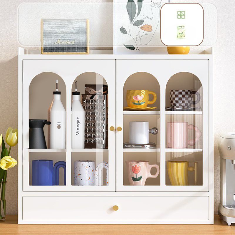 coffee cup cabinet dust-proof cup holder wrought iron sideboard cabinet ...