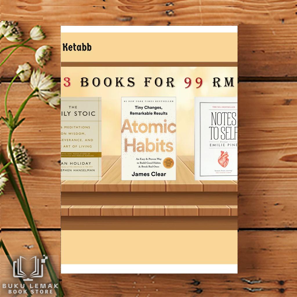 Atomic Habits, Daily Stoic, Notes to self | Shopee Malaysia