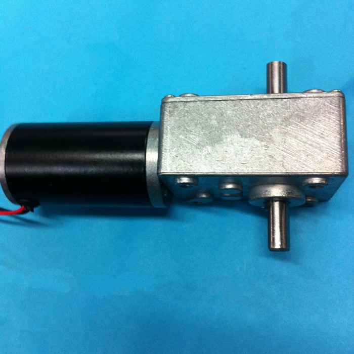 DC 24V 15rpm motor double shaft output worm gear motor, Micro motor ...