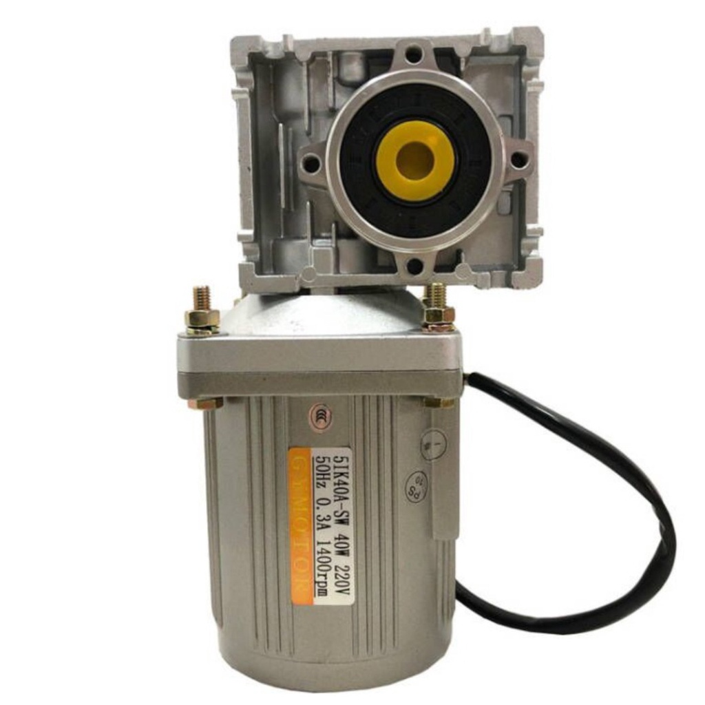 40W RV30 AC 220V Single Phase worm gearbox Regulated / Adjust Speed ...
