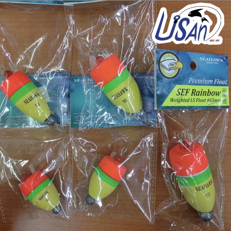 SEAHAWK SEF RAINBOW Weighted LS FLOAT PELAMPUNG PANCING FISHING FLOAT ...