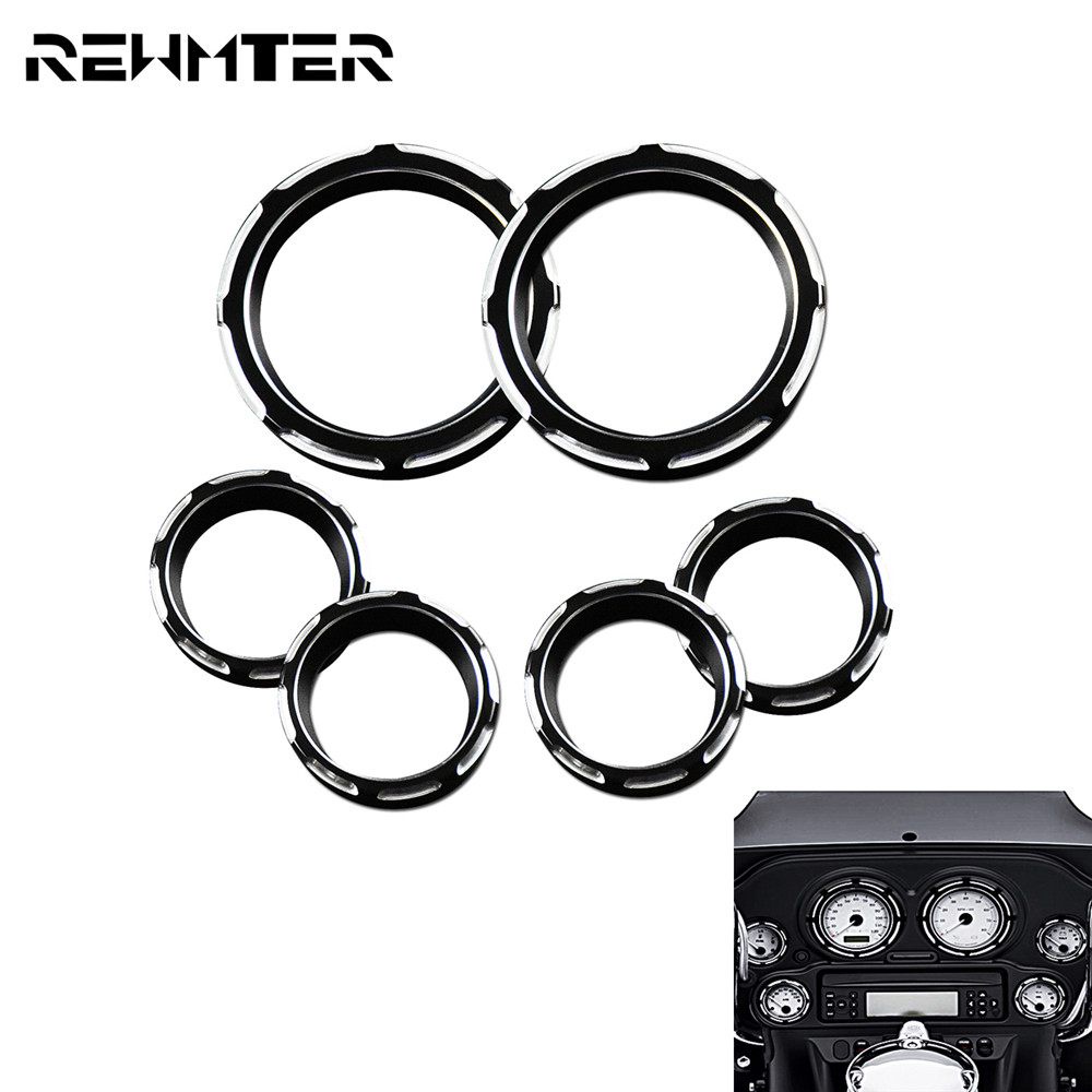 Motorcycle Instrument Cover Board 4"; Speedometer 2"; Burst Bezel For ...