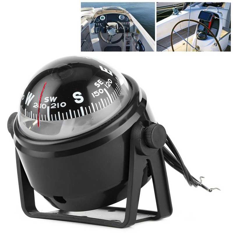 12V LED Sea Marine Electronic Digital Compass Boat Yacht Ship ...