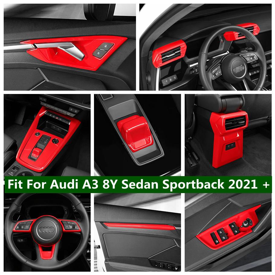 Steering Wheel / Door Handle / Air AC / Gear Box Shift Panel Cover Trim ...