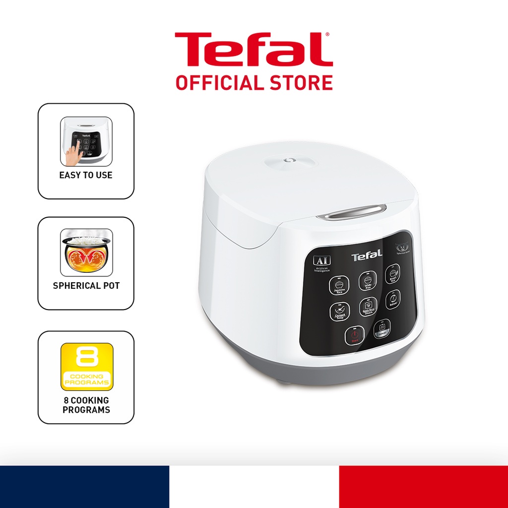 Tefal Easy Rice Compact Fuzzy Logic Rice Cooker 1.0L (RK7301) | Shopee Malaysia