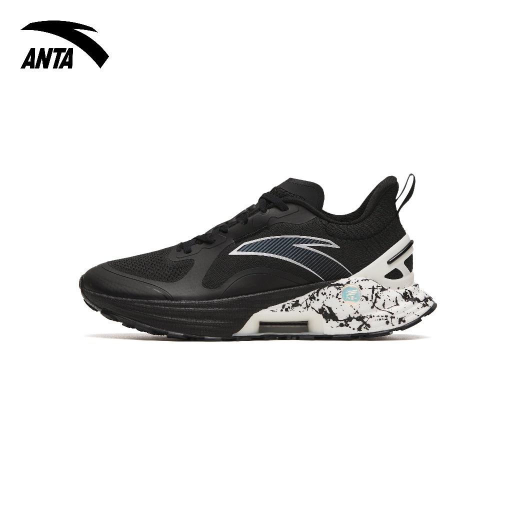ANTA Men A-TRON 3.0 NITROEDGE Running Shoes-Black/Ivory White (Kasut ...