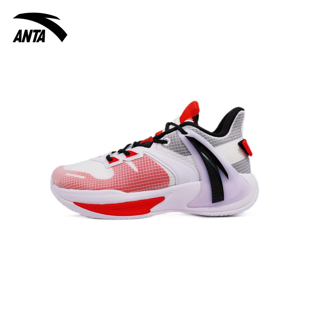 ANTA Men Gordon Hayward Pounce 2 Basketball Shoes-White/Hot Red/Black ...