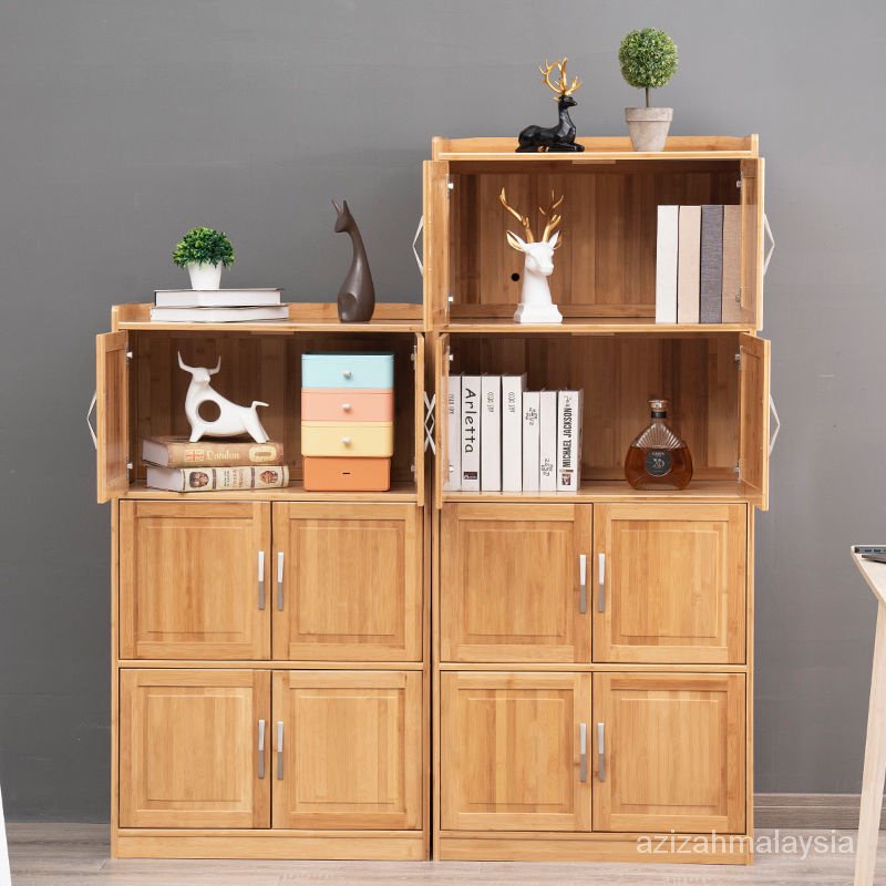 Chinese style bamboo living room bedroom multi-storey locker bookcase ...