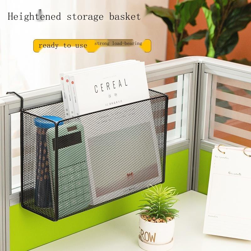 Creative hanging shelf office desktop metal file rack station partition ...