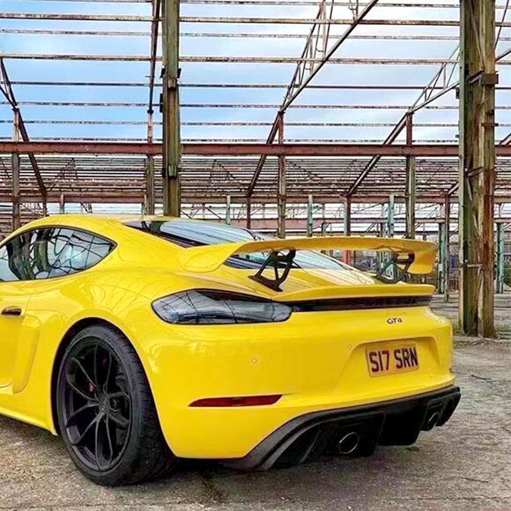 For Porsche Boxster Cayman 718 981 987 New GT4 Rear Trunk Spoiler Wing ...