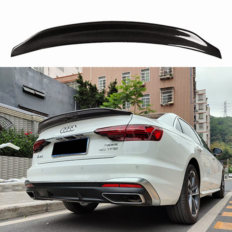 For Audi A4 S4 B9 S-line 2017-2022 Carbon fiber/FRP spoiler rear trunk ...