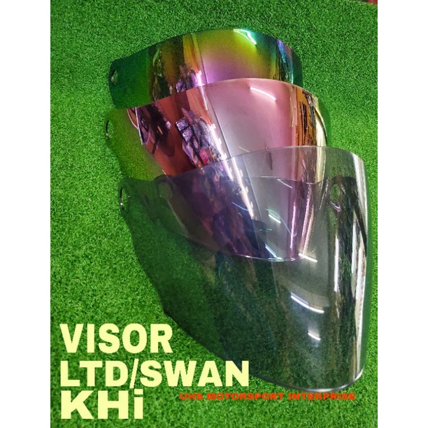 Visor Helmet Cermin Helmet LTD SWAN KHI Smoke Rainbow Belangi | Shopee ...