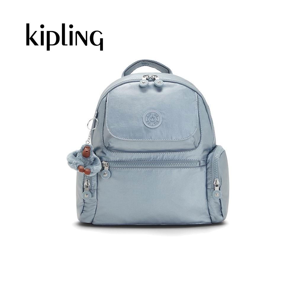 Kipling MATTA Moon Blue Met Backpack | Shopee Malaysia